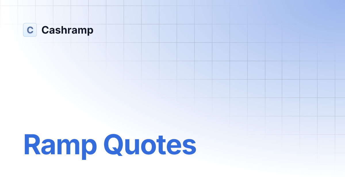 Ramp Quotes | Cashramp